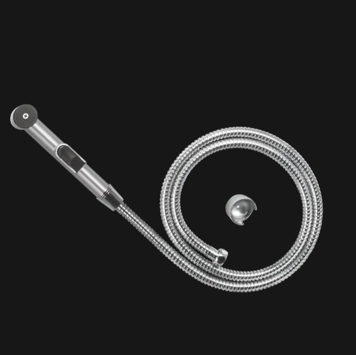 MUSLIM SHOWER CHROME WITH PIPE AND HOLDER 1 METER PIPE | Daraz.pk