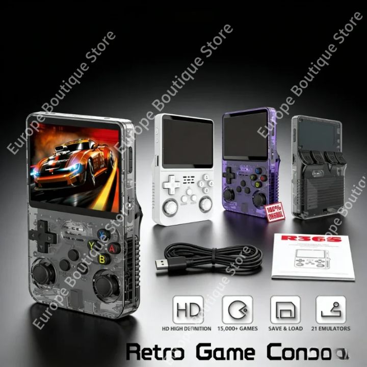 Retro R36S Handheld Video Game Console 3.5 Inch IPS Screen 128GB ...