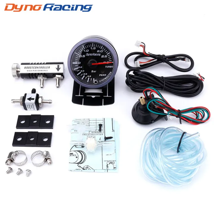 Dynoracing 60MM Car Turbo Boost Gauge 3Bar + Adjustable Turbo Boost ...