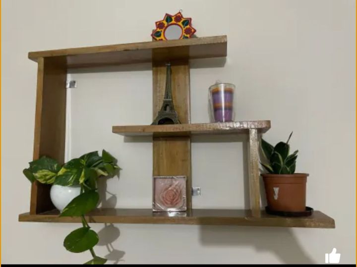 wall rack/ wood wall rack/ home shape wall rack/ | Daraz.com.bd