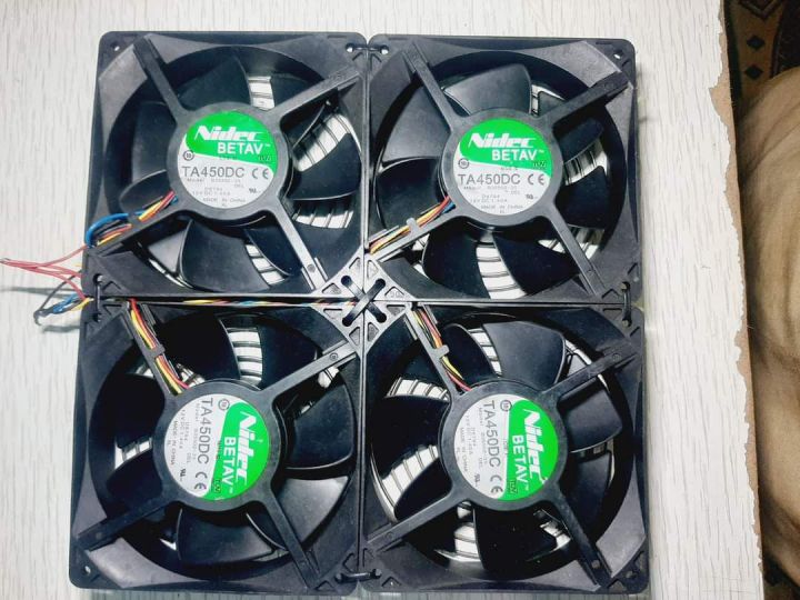 120MM High Speed Fans Set | 12v 1.4amp 4 fans set | Nidec 4 fans ...