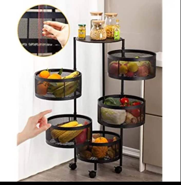Rotating Rack / Vegetable and fruit Rack/ Multipurpose Rack / High ...