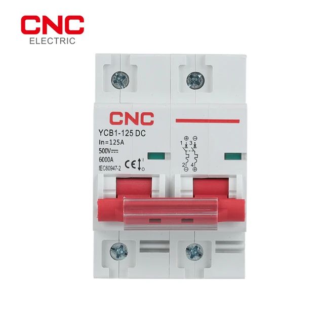 CNC Miniature Circuit Breaker MCB 125 2P DC 500V 6000A Battery Breaker | Daraz.pk