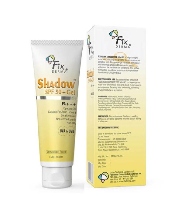Fix Derma Shadow SPF 50+ Gel 75g | Daraz.com.np