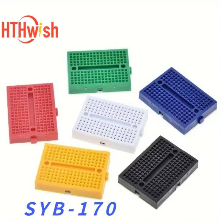 6PCS SYB-170 Mini Solderless Circuit Board Prototype Experiment Test ...