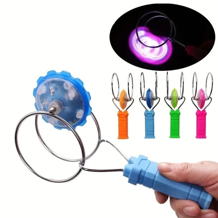 Retro Magic Gyro Wheel - Light Up Magnetic Toy for Kids - Sensory Toy ...