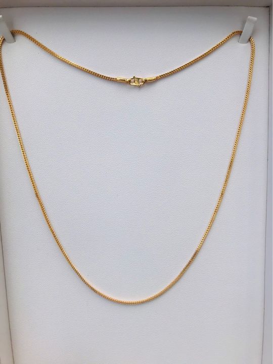 Box chain 22k gold plated 24inches | Daraz.lk