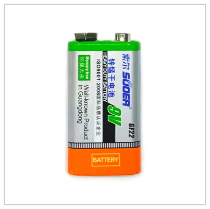 9V Heavy Duty Battery | SUOER 6F22 9V Non Rechargeable Battery | Daraz.lk