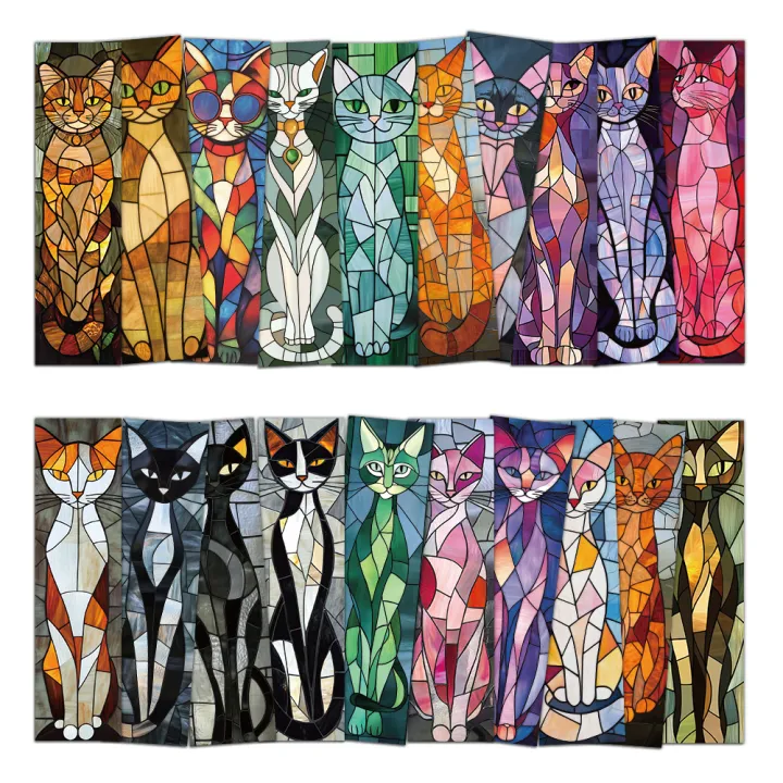 30PCS Elegant Cat Bookmarks Exquisite Reading Pages Book Markings ...