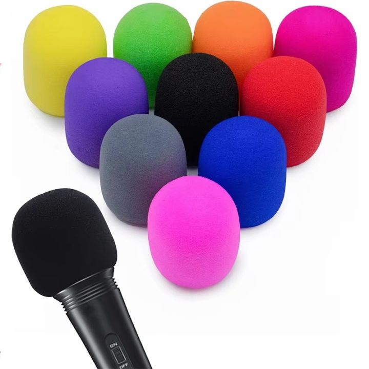 1/5/10/20PCS Microphone Windscreen Foam Cover Thick Mic Covers Foam Mic ...