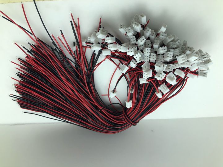 XH-2P C3 two mating terminals red and black wire led power cable plug ...