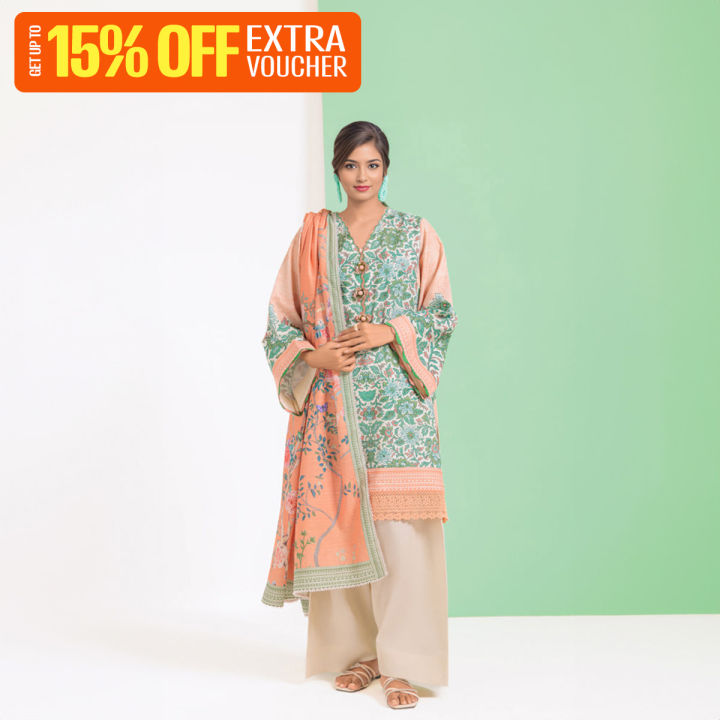 Bonanza Satrangi 3 PIECE Unstitched Khaddar Suit (WU3PPBS25LI8S21 ...