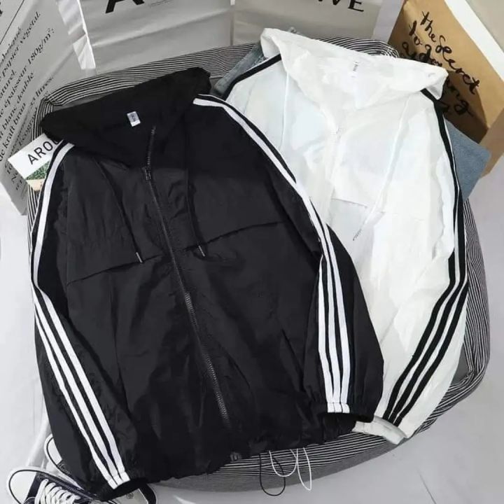 White Color Front Zipper With Black Lining Jacket For Men | Daraz.com.np