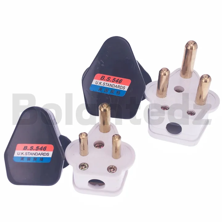 South Africa Assembly Plug AC250V 5A/15A Round 3 pins Removable Cable ...