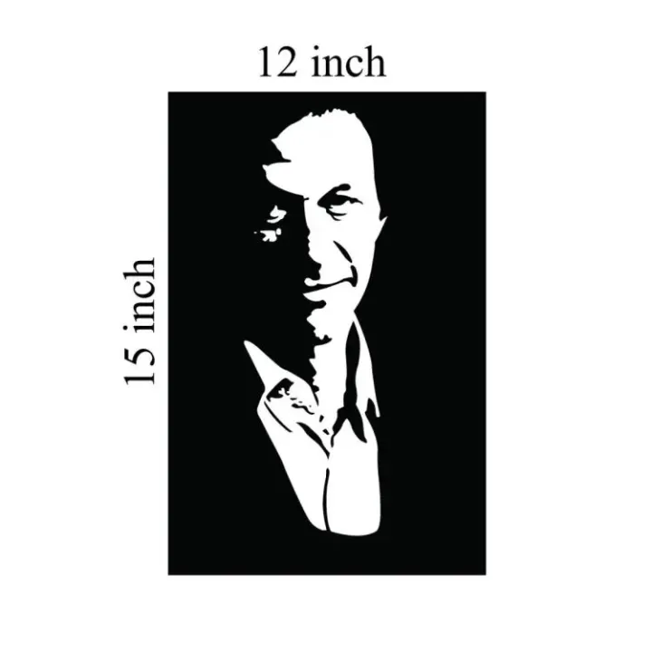 Khan Sticker for Car Back Mirror Size 15X12 Inch. | Daraz.pk