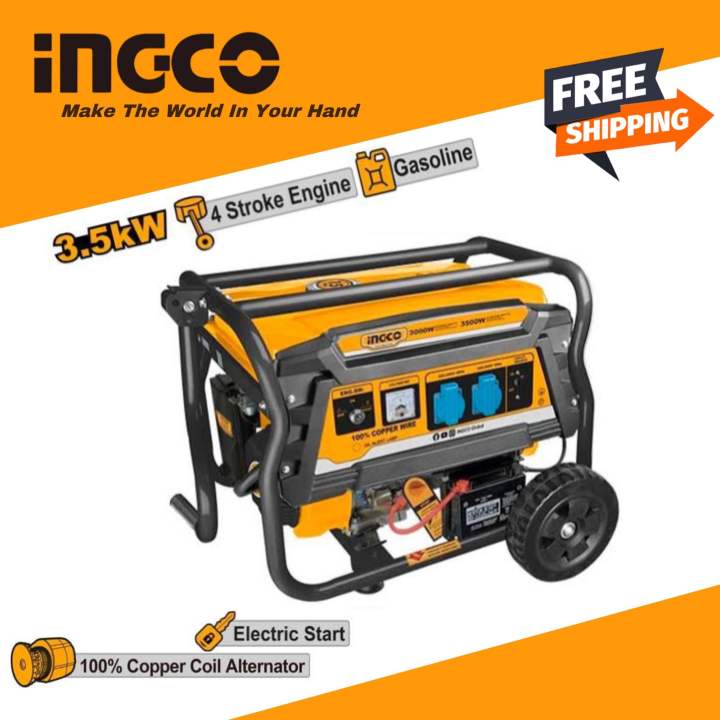 Petrol Generator 4 KVA - INGCO 3500W Portable Generator | Ingco ...