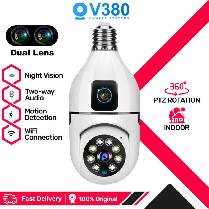 Dual Lens WiFi Camera Capture Clear and Detailed Footage Keep an Eye on ...