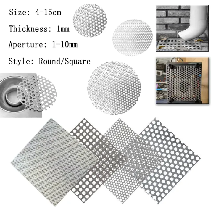 1mm 304 Stainles Steel Perforated Metal Sheet, Swirl Drain Cover, Plant ...