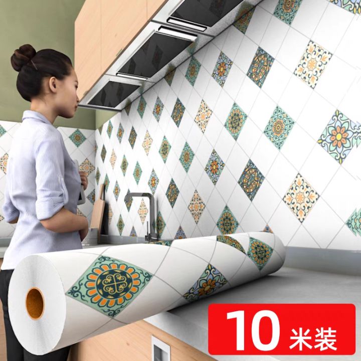 Kitchen Wall Sticker Sheets 60x200cm Waterproof Heat Resistant Oil ...