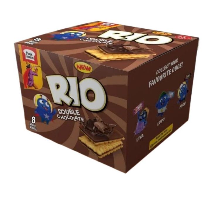 Rio Double Chocolate Biscuits Pack of 8 Half Roll | Daraz.pk