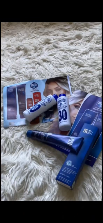 SEVEN COLOR Hair Color Tube 7/3 Medium Golden Blonde Color Hair Color ...