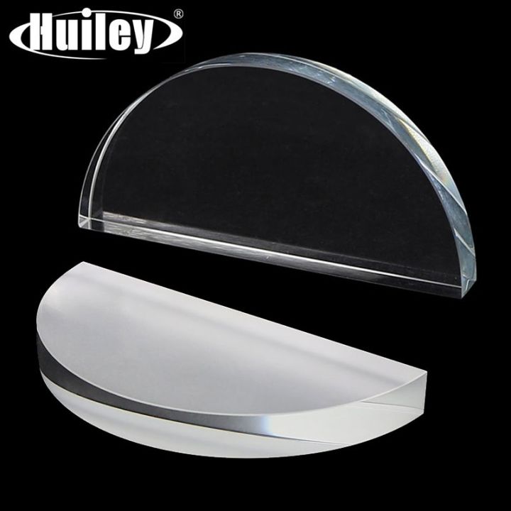 Optical Semicircular Glass Lens Semi-cylindrical Prism Light Refraction ...