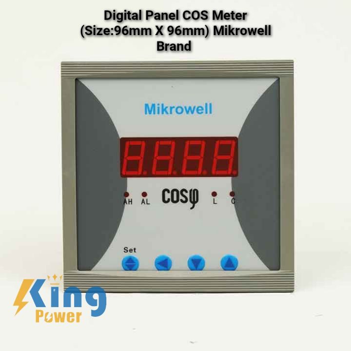 Digital Panel COS Meter (Size:96mm X 96mm) Mikrowell Brand | Daraz.com.bd