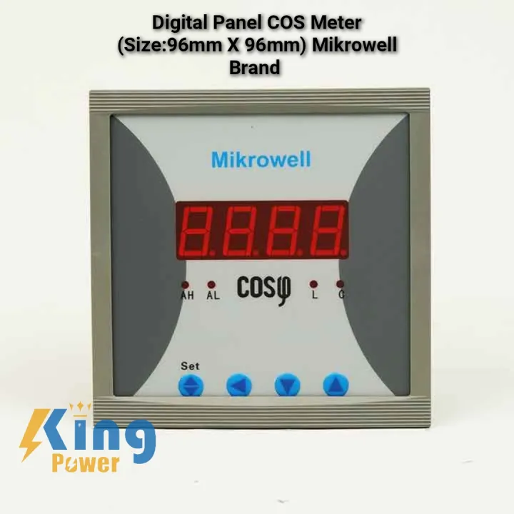 Digital Panel COS Meter (Size:96mm X 96mm) Mikrowell Brand | Daraz.com.bd
