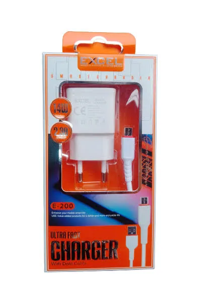 Excel E-200 Micro USB Fast Charger Adapter 2.3A (14W) | Daraz.com.bd