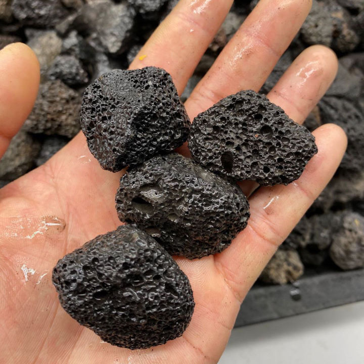 Natural Aquarium Fish Tank Filter Media Volcanic Rock Biological Ball ...