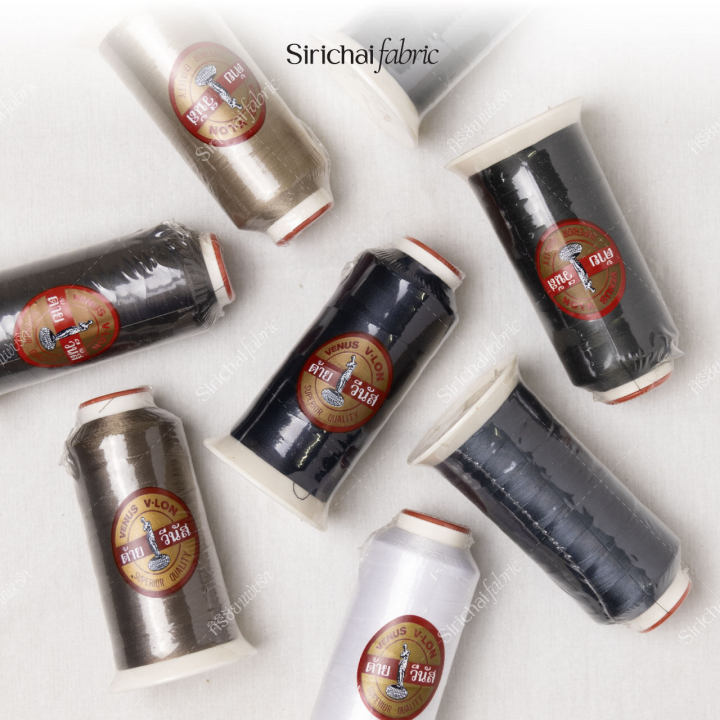 Nylon thread No. 40, big tube, thread length 2,000 meters, Venus brand ...