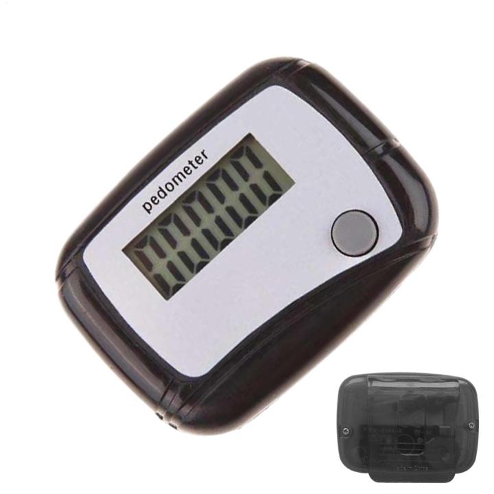 Portable Counter Digital LCD Pedometer Clipping Walking and Running ...