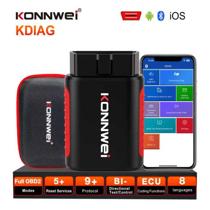 KONNWEI KDIAG All System Bidirectional Control obd2 scanner for iOS ...