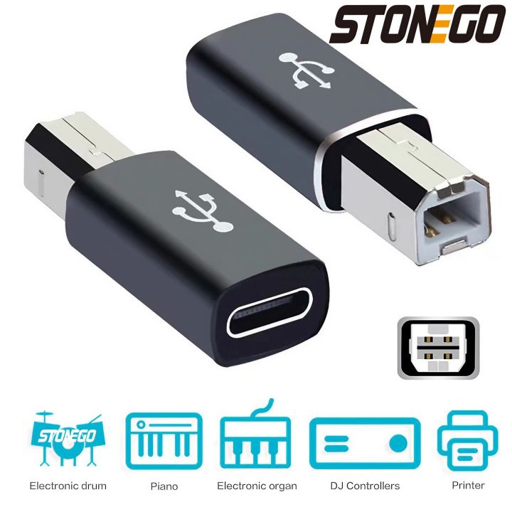 STONEGO Suitable for type-c to square usb adapter electric piano ...