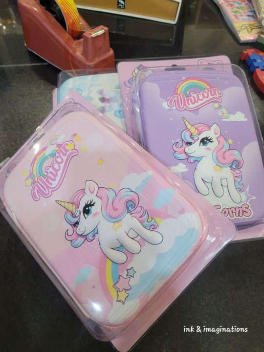 3D EVA Unicorn Geometry Box | Pencil Case | Pencil & Pen Pouch for Boys ...