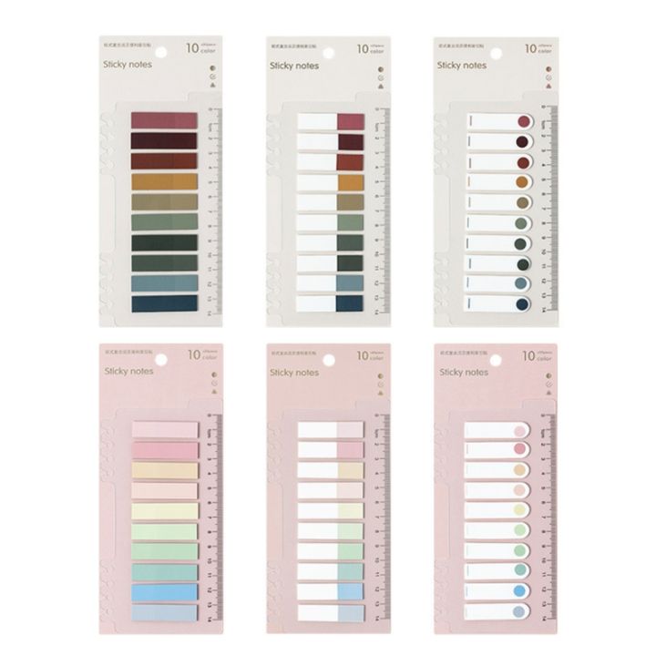 Vintage Colors Sticky Note Tabs, Writable Index File Tabs Flags for ...