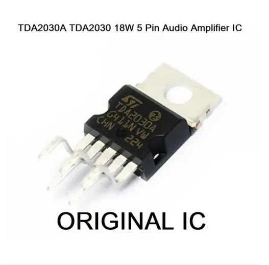 A Class TDA2030A TDA2030 18W 5 Pin Audio Amplifier IC TO-220 Package TDA 2030 18 Watt Mono Hi-Fi ...