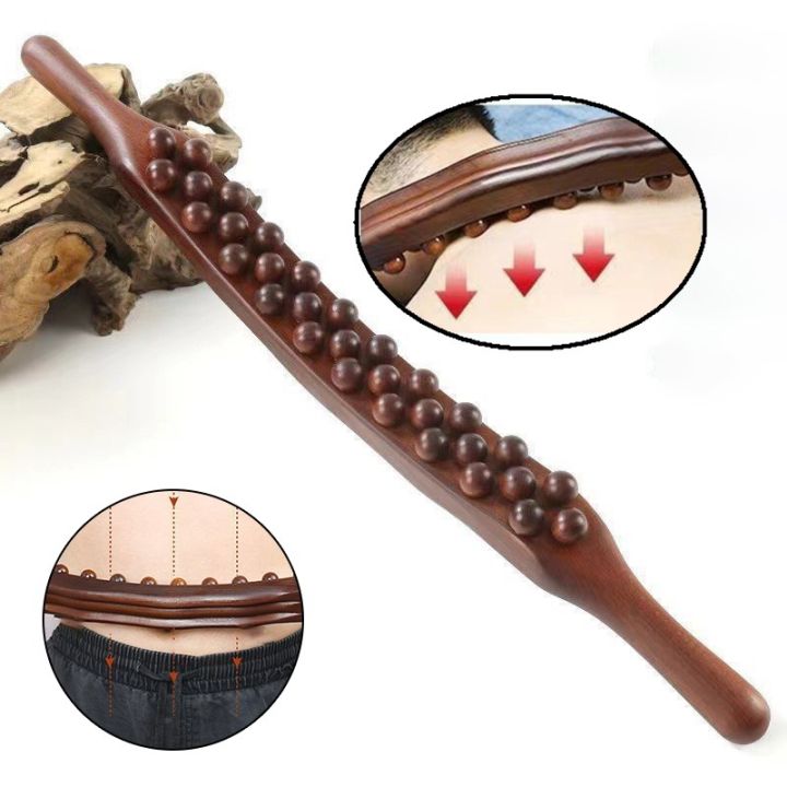1pc 37 Beads Universal Back Massage Tendons Scraping Stick Point ...