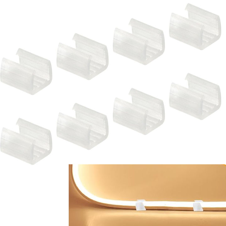 6mm 8mm 10mm 12mm LED Connector LED Strip Fix Clips Holder RGB Neon ...