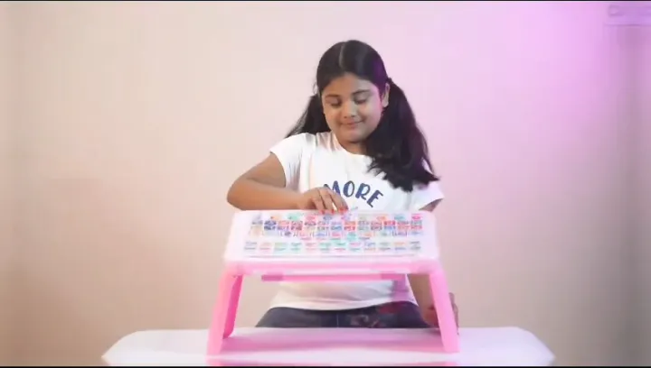 Portable Folding Baby Reading And Writing Desk Table with Multi-storage ...