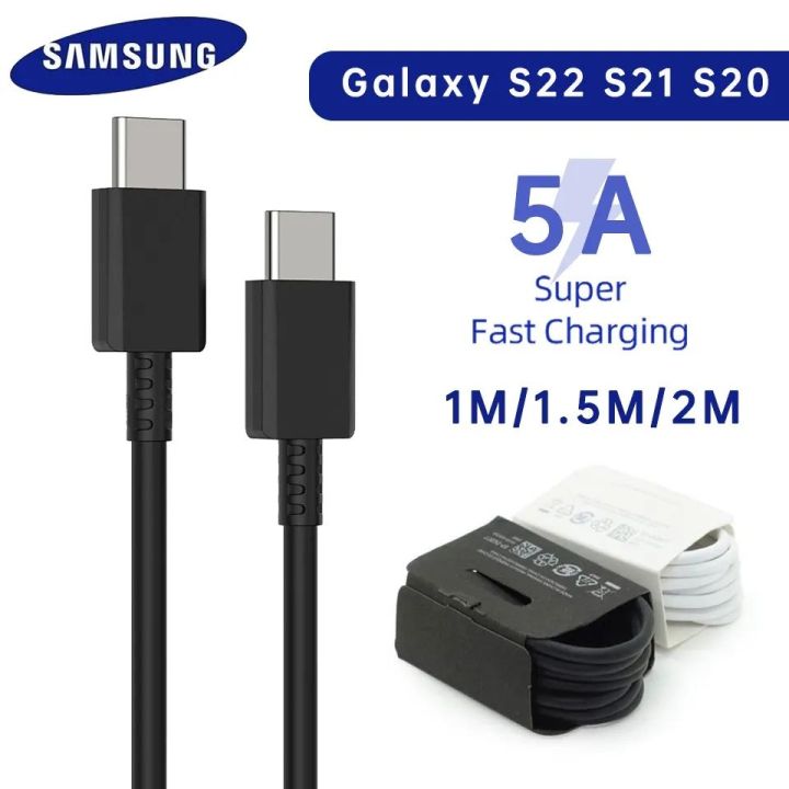 Original Samsung S21 S20 5G 25w Cable Surper Fast Charge Type C To Type ...