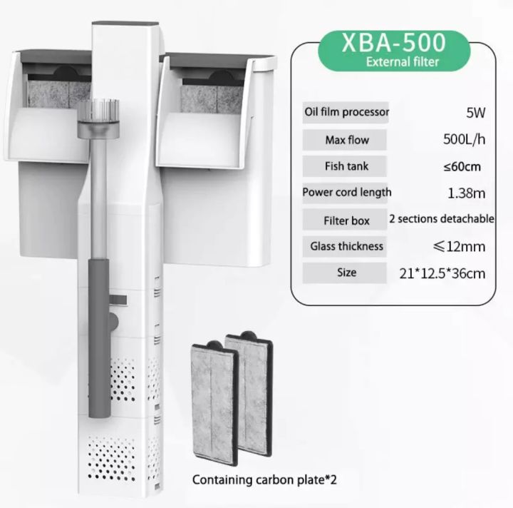 Sunsun Xiaoli New Premium XBA Series Water Fall Style Hang On Filter ...