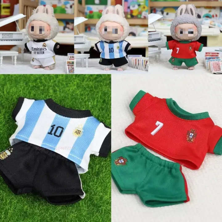 17cm Labubu Doll Clothing V1 V2 V3 Pendant Doll Clothing DIY Sportswear ...