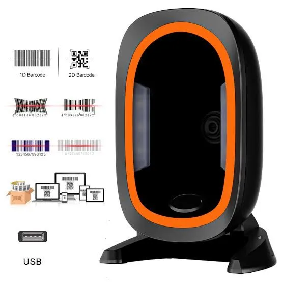 POS Desktop Omini Direction Barcode Qrcode Scanner | Daraz.pk