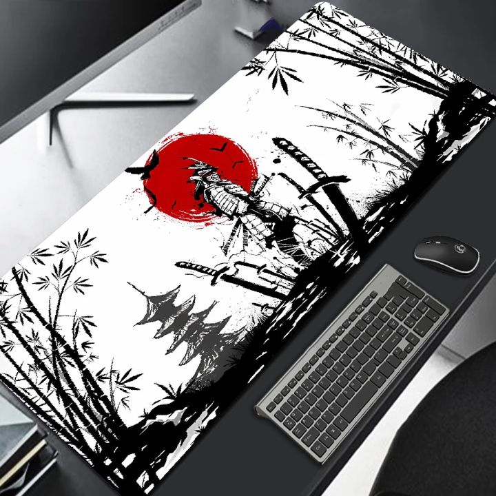 Samurai Warrior Mouse Pad Gamer Computer Accessories Keyboard Table Mat ...