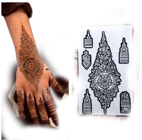 mehndi sticker full arabic signle design | Daraz.pk