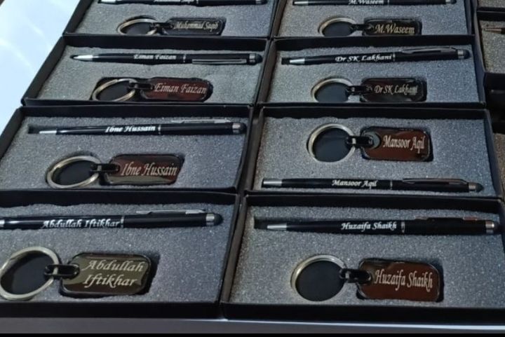 Customized name engraving pen keychain set | Daraz.pk