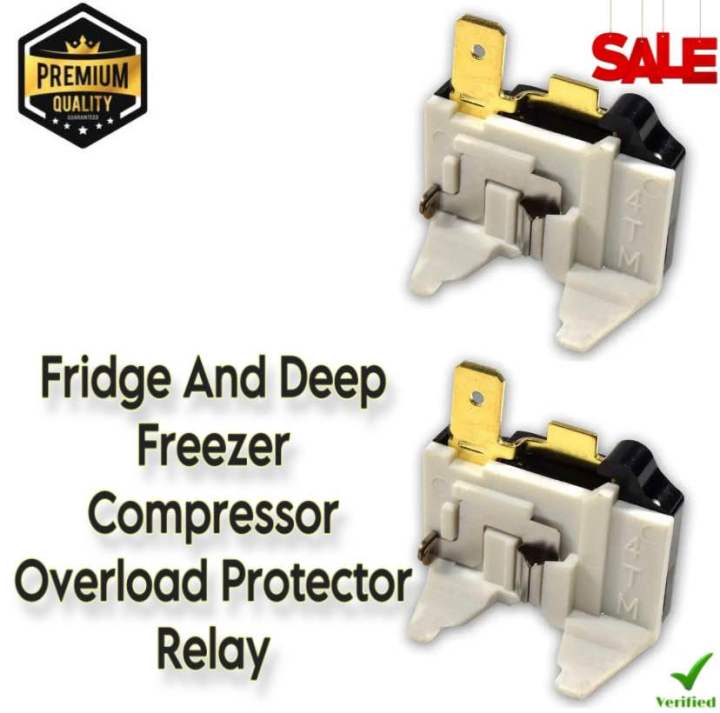 Fridge Refrigerator Deep Freezer Compressor Overload Protector Relay ...