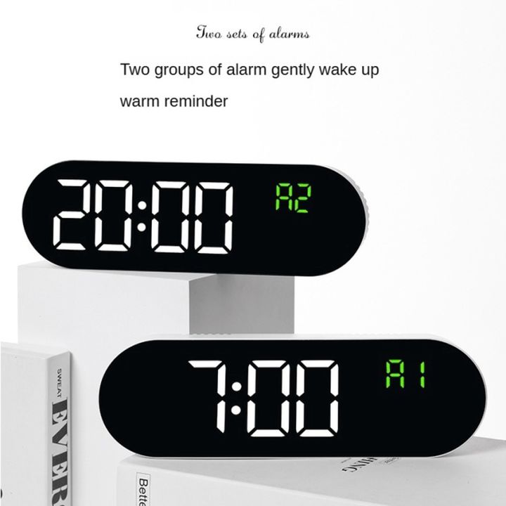 Large Digital Wall Clock Temperature and Date Week Display Electronic ...