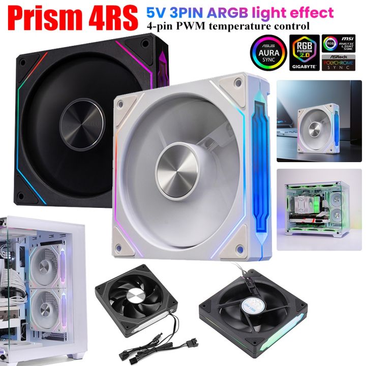120mm Case Cooler Fan Infinite Mirror Effect 5V 3Pin ARGB Quiet Case ...